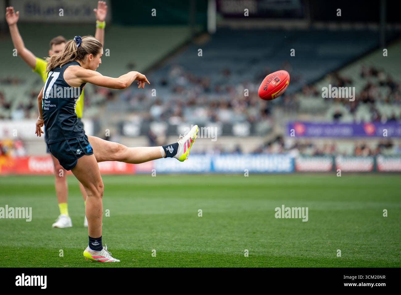 Dayna Finn of Carlton seen in action during the AFLW Round 5 game ...