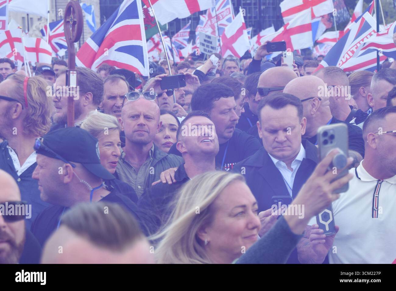London, UK. 13th September 2025. Far-right figure Tommy Robinson, whose ...