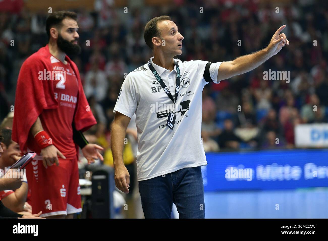 Roberto Garcia Parrondo (Trainer MT Melsungen), Ruben Marchan (MT ...