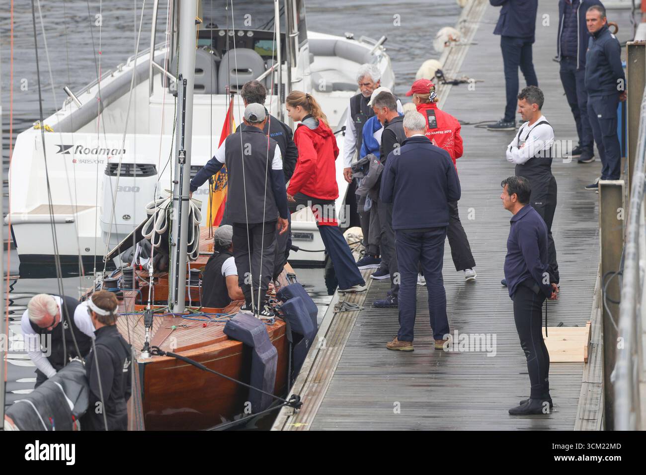 Infanta Elena and Irene Urdangarin at the marina on September 14, 2025 ...