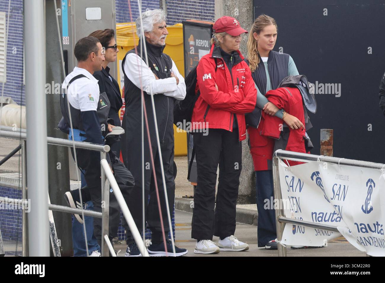 Infanta Elena and Irene Urdangarin at the marina on September 14, 2025 ...