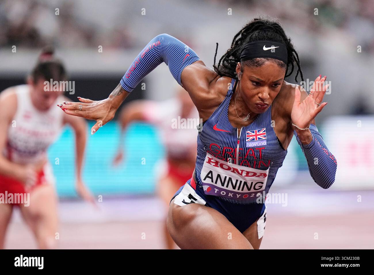 Britain's Amber Anning competes in the women's 400 meters heat at the ...