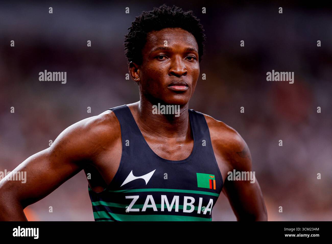 Muzala Samukonga of Zambia competing in the Men's 400 Metres during ...