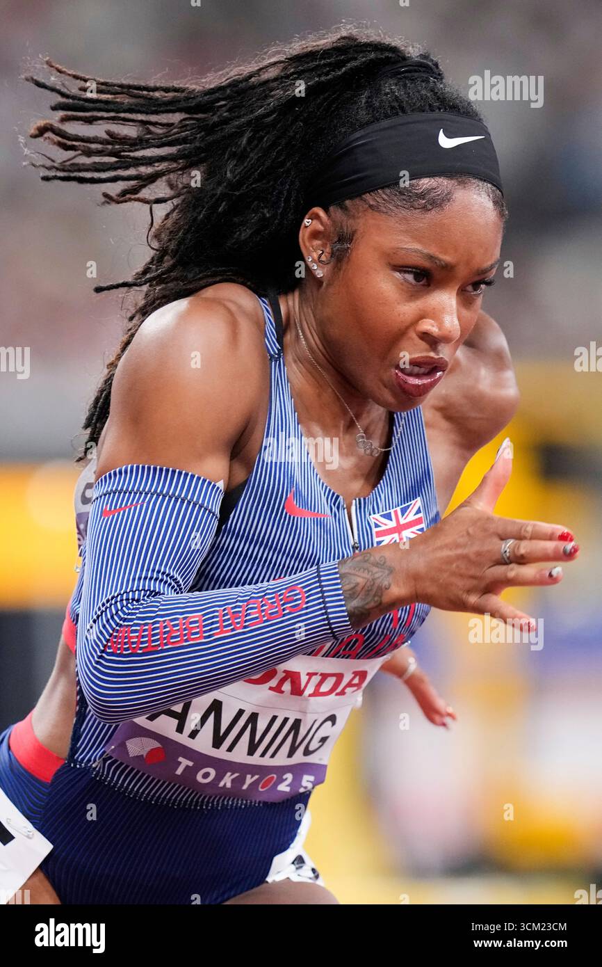 Britain's Amber Anning competes in the women's 400 meters heat at the ...