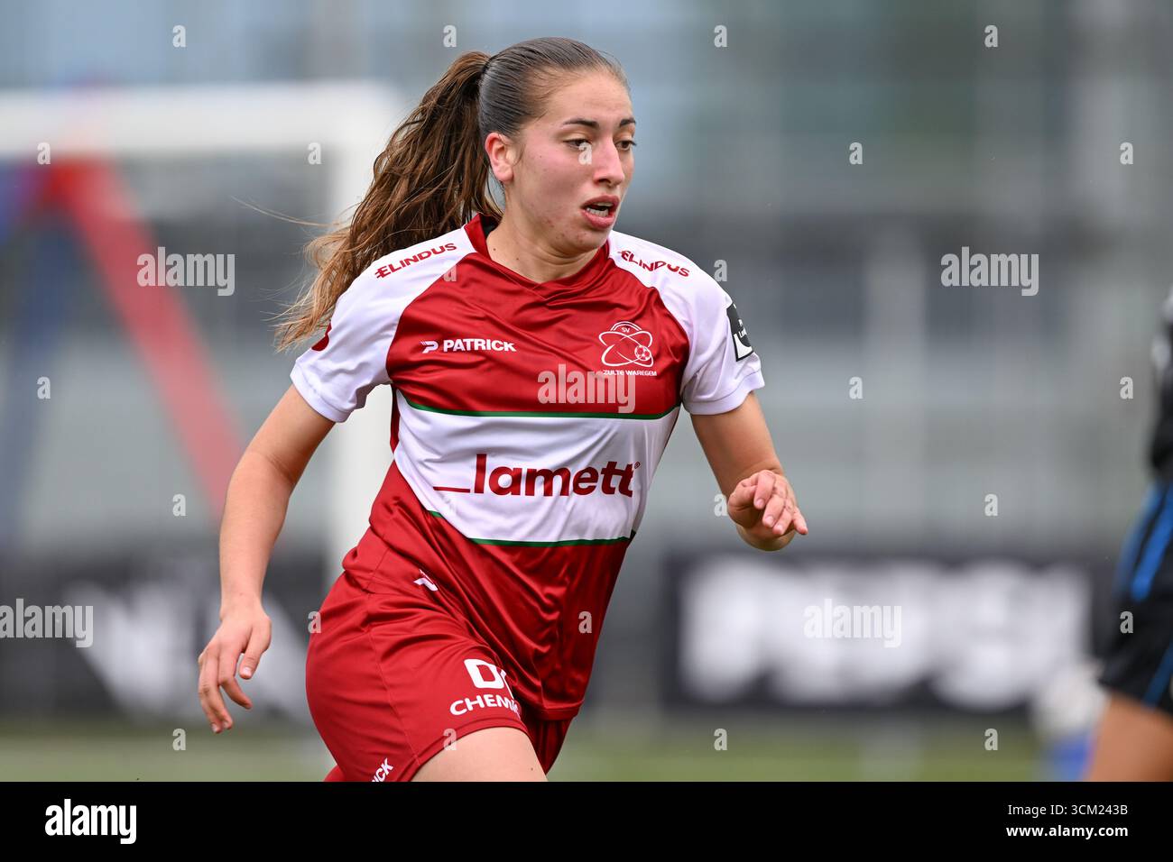 Lena Hubaut (6) of Zulte-Waregem pictured during a female soccer game ...