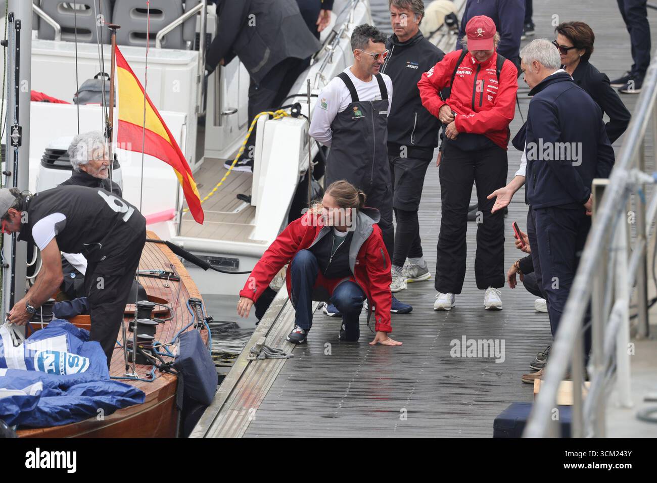 Infanta Elena and Irene Urdangarin at the marina on September 14, 2025 ...