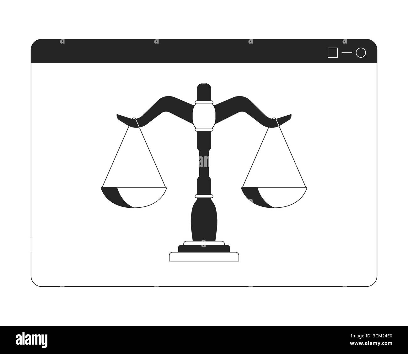 Digital art justice Stock Vector Images - Alamy