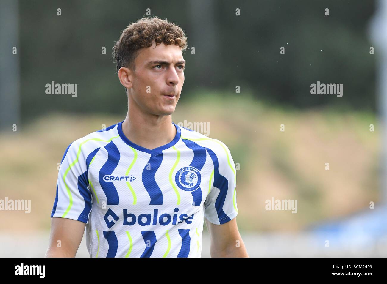 Gent's Mathias Delorge pictured before a soccer match between Royal ...
