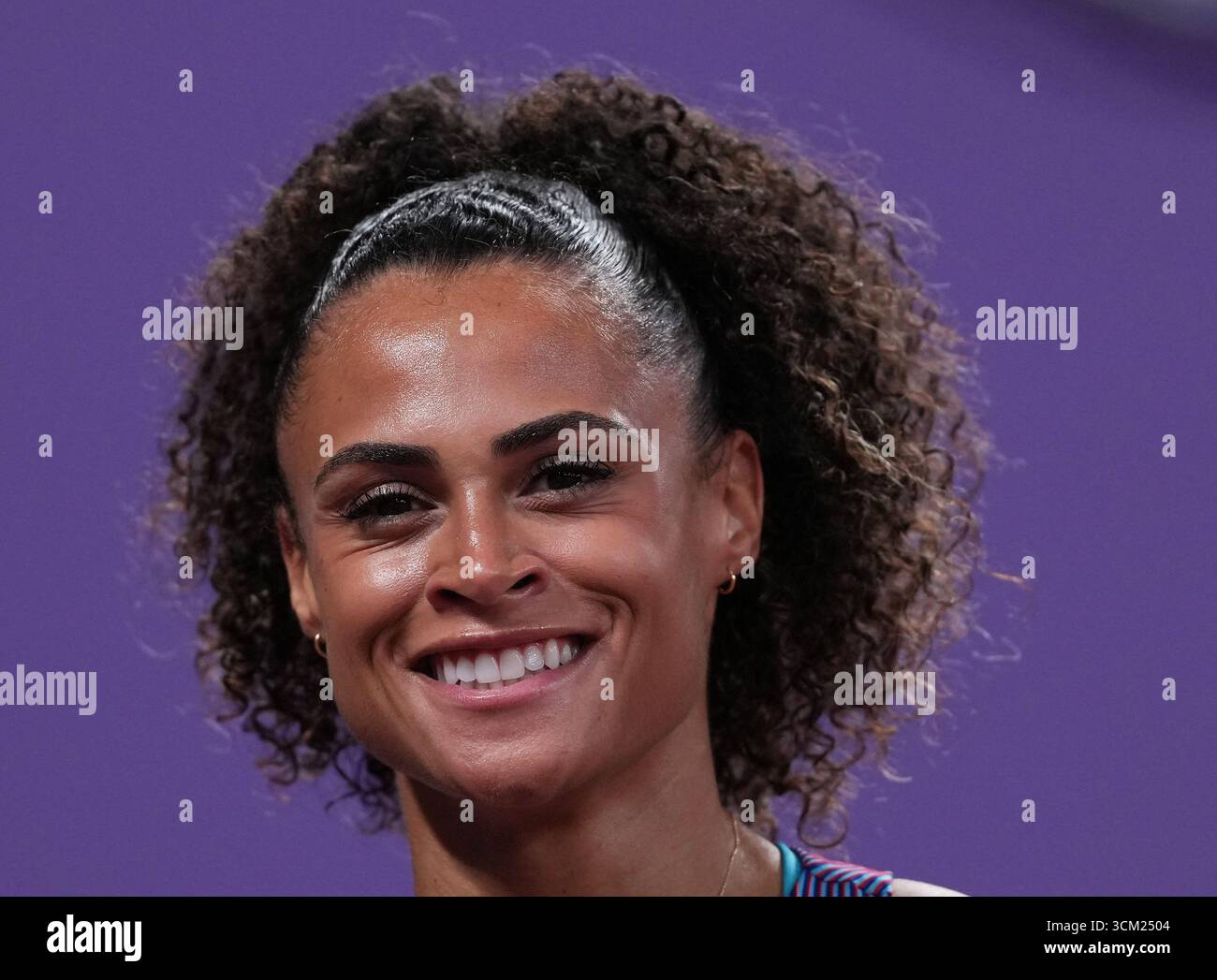 (250914) -- TOKYO, Sept. 14, 2025 (Xinhua) -- Sydney Mclaughlin-Levrone ...