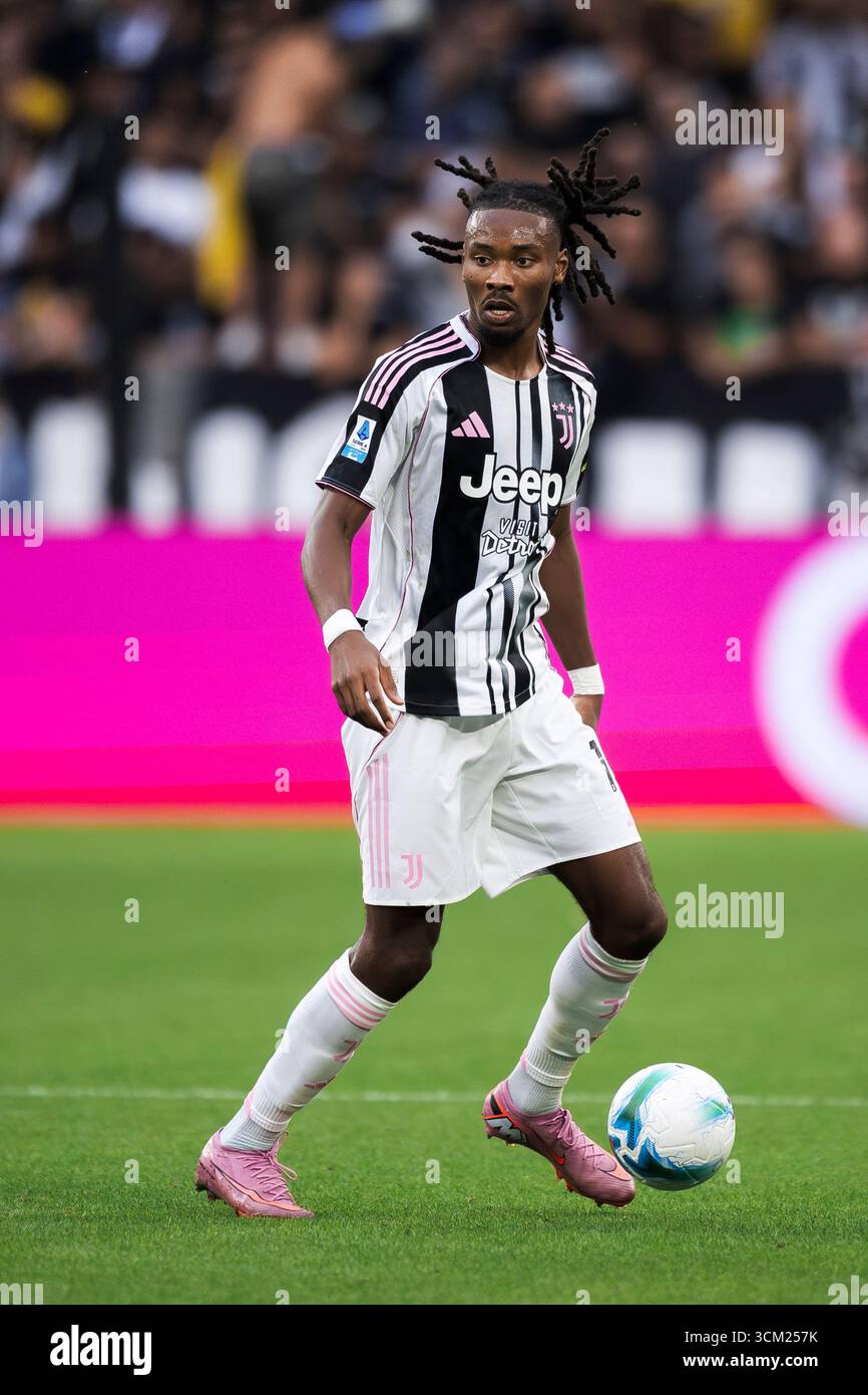 Khephren Thuram of Juventus FC in action during the Serie A football ...