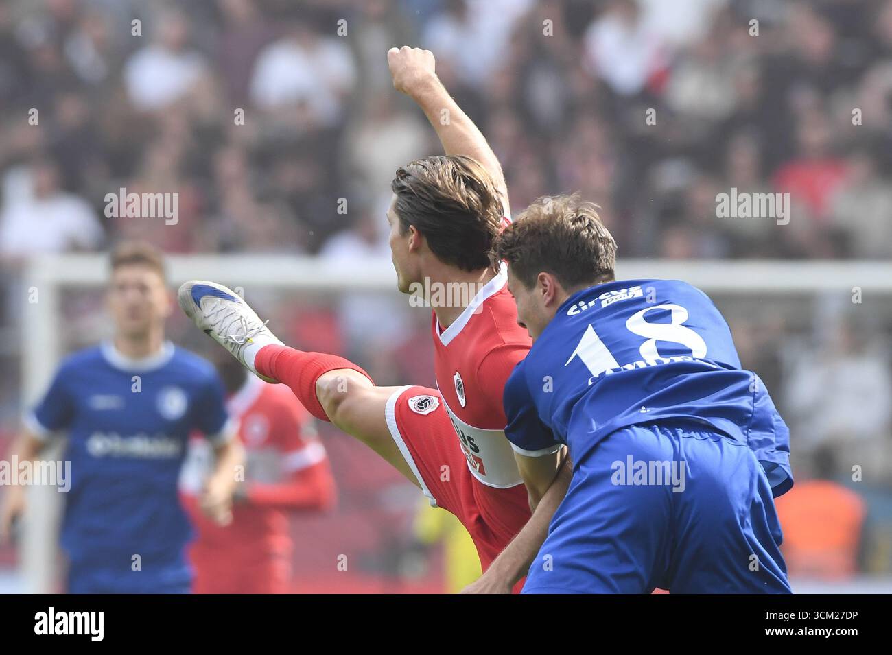 Antwerp's Daam Foulon and Gent's Matisse Samoise pictured in action ...