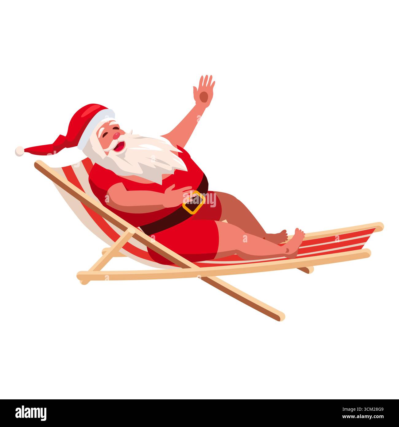 Deck chair seaside on Stock Vector Images - Alamy