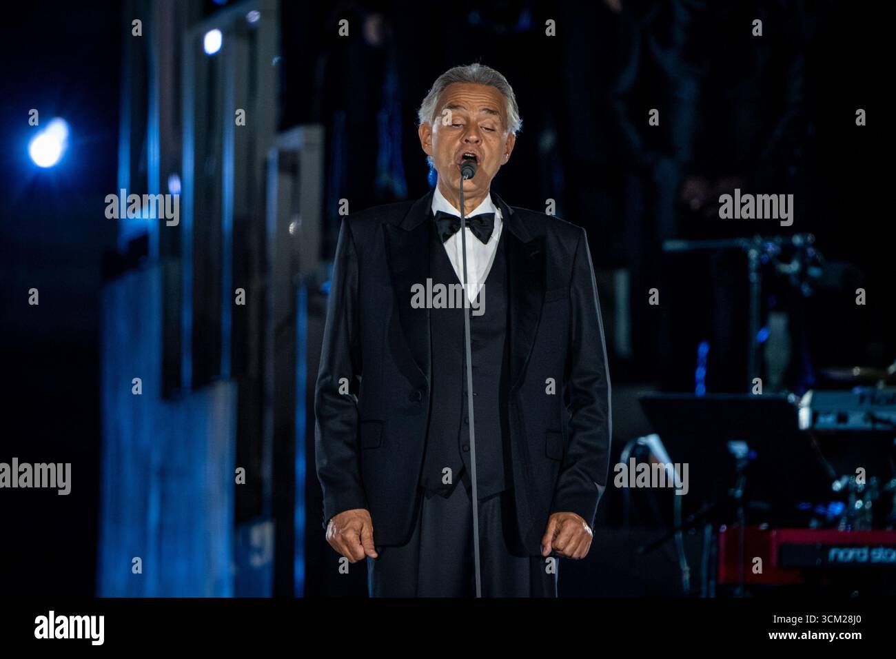 Vatican City, Vatican, on 13 September 2025. Andrea Bocelli performs on ...