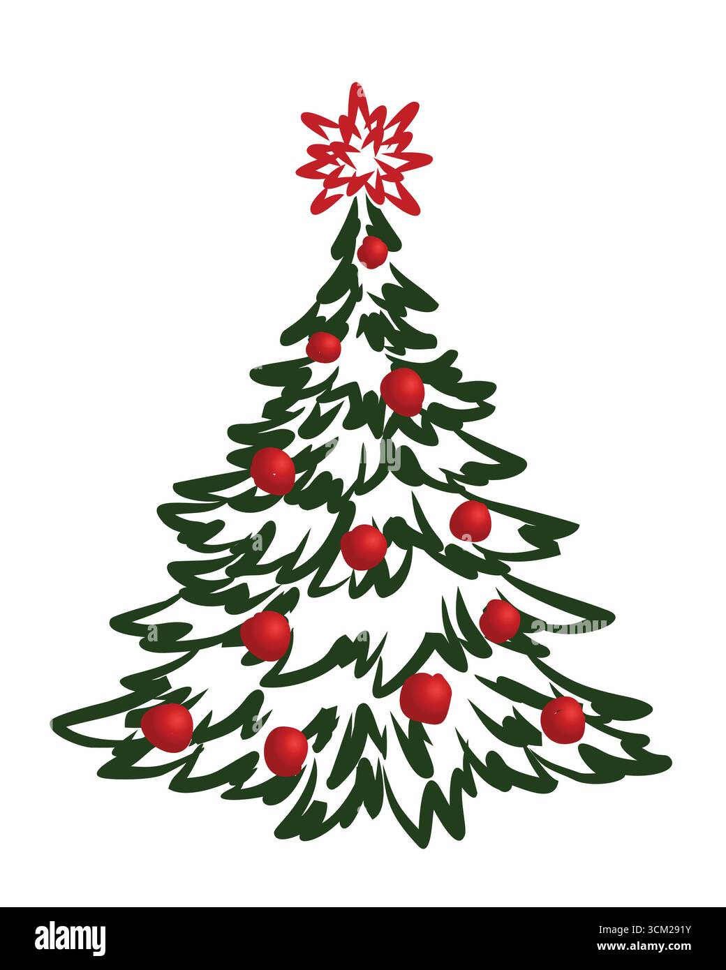 New years decorations pine Cut Out Stock Images & Pictures - Alamy