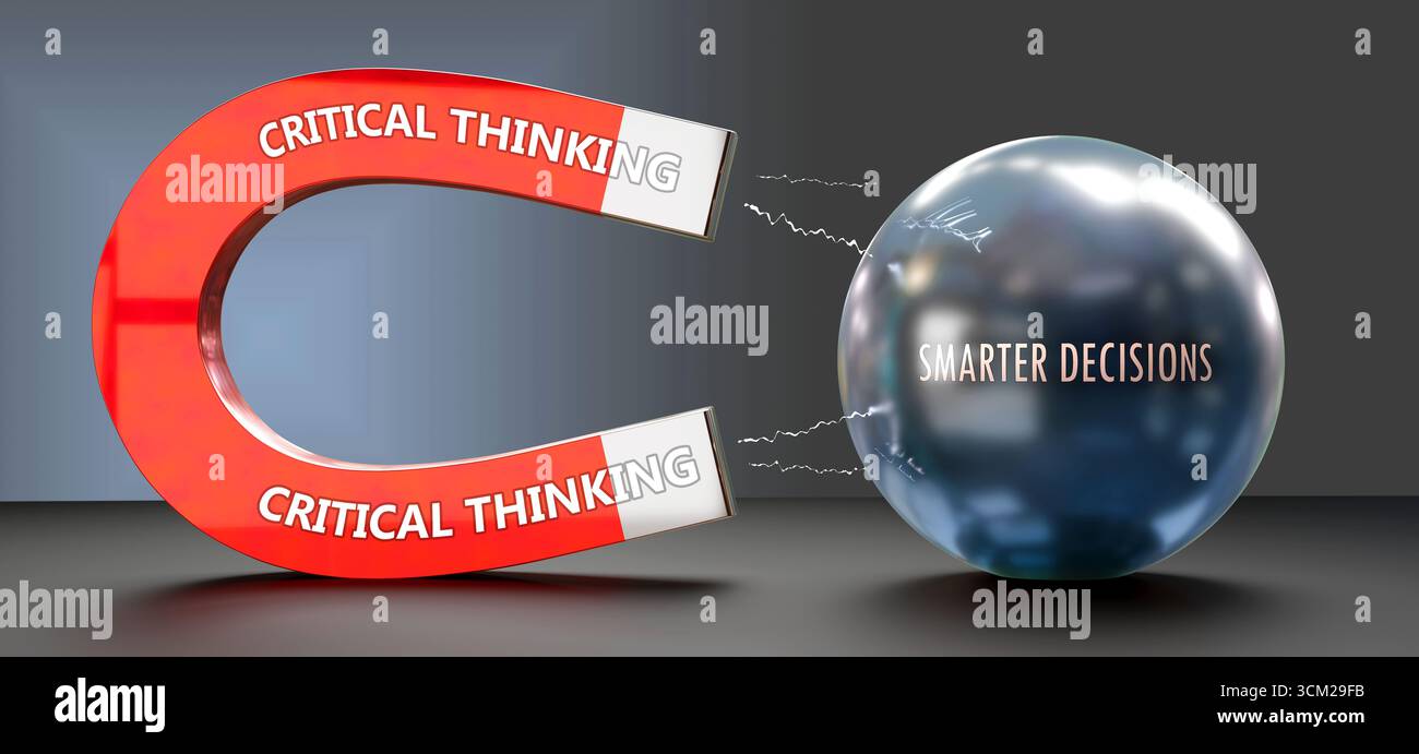 Critical thinking that attracts smarter decisions hi-res stock ...