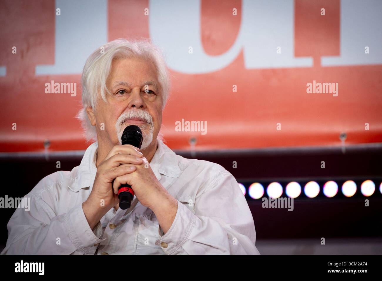 Paul Watson founder Sea Shepherd debate during Fete De L‘Humanite 2025 ...