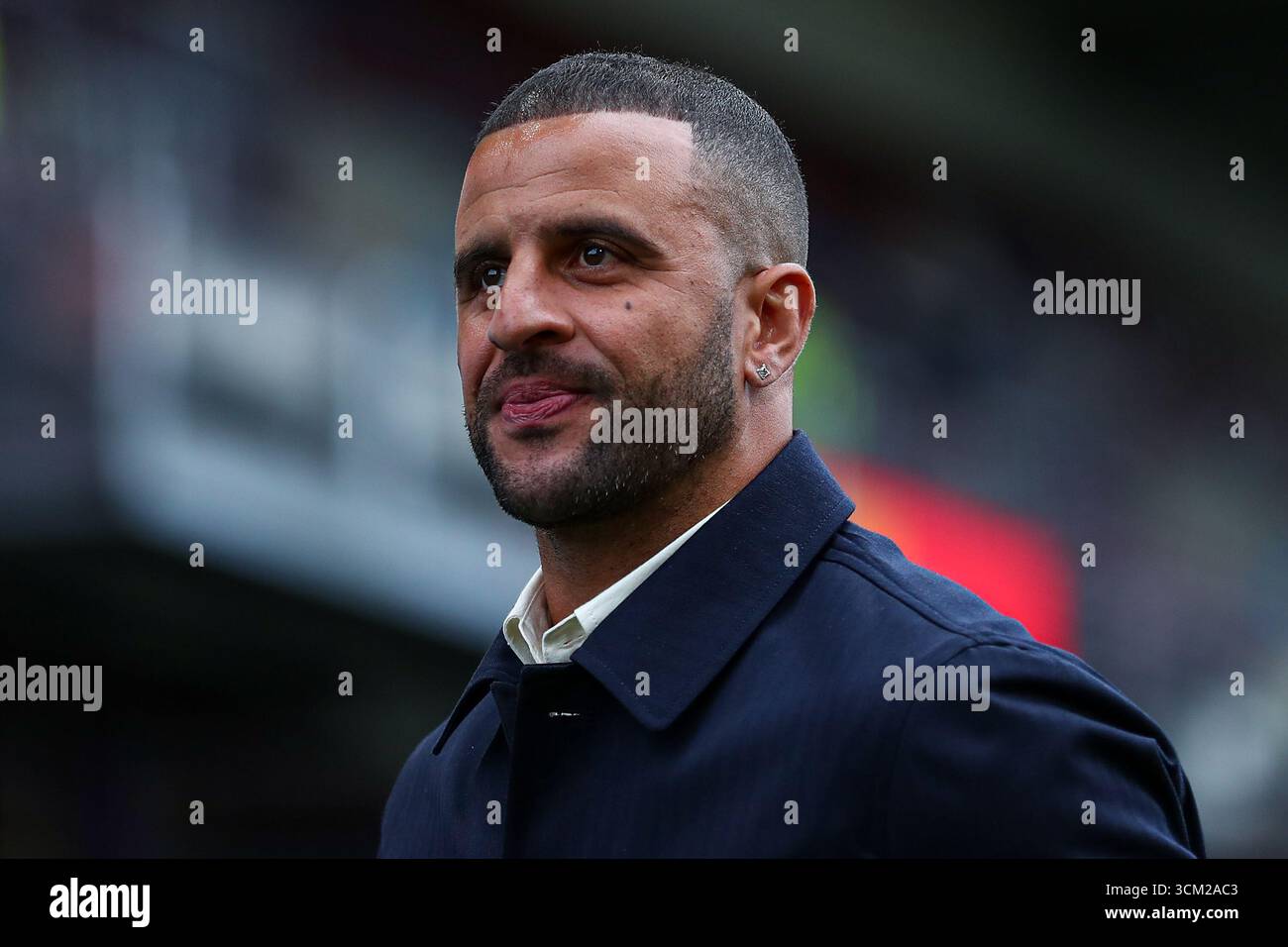 Kyle Walker of Burnley arrives at stadium ahead of the Premier League ...