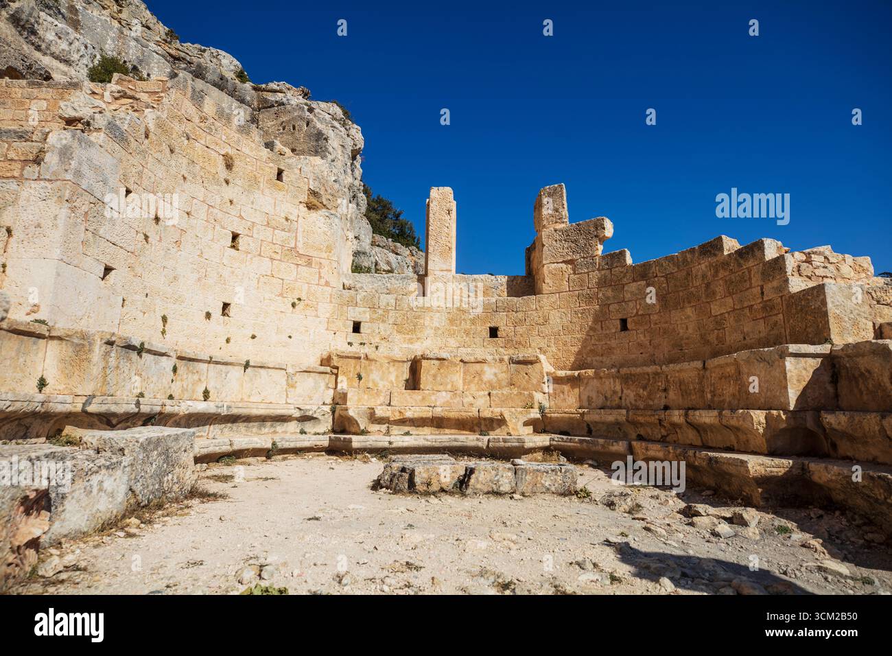 A view from the Ancient Alahan Monastery in Mut, Mersin, Turkey Stock ...