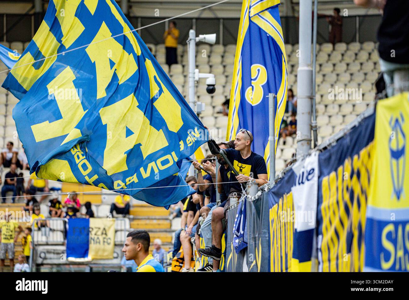 Modena Calcio fans (Curva Montagnani) during the Serie B match between ...