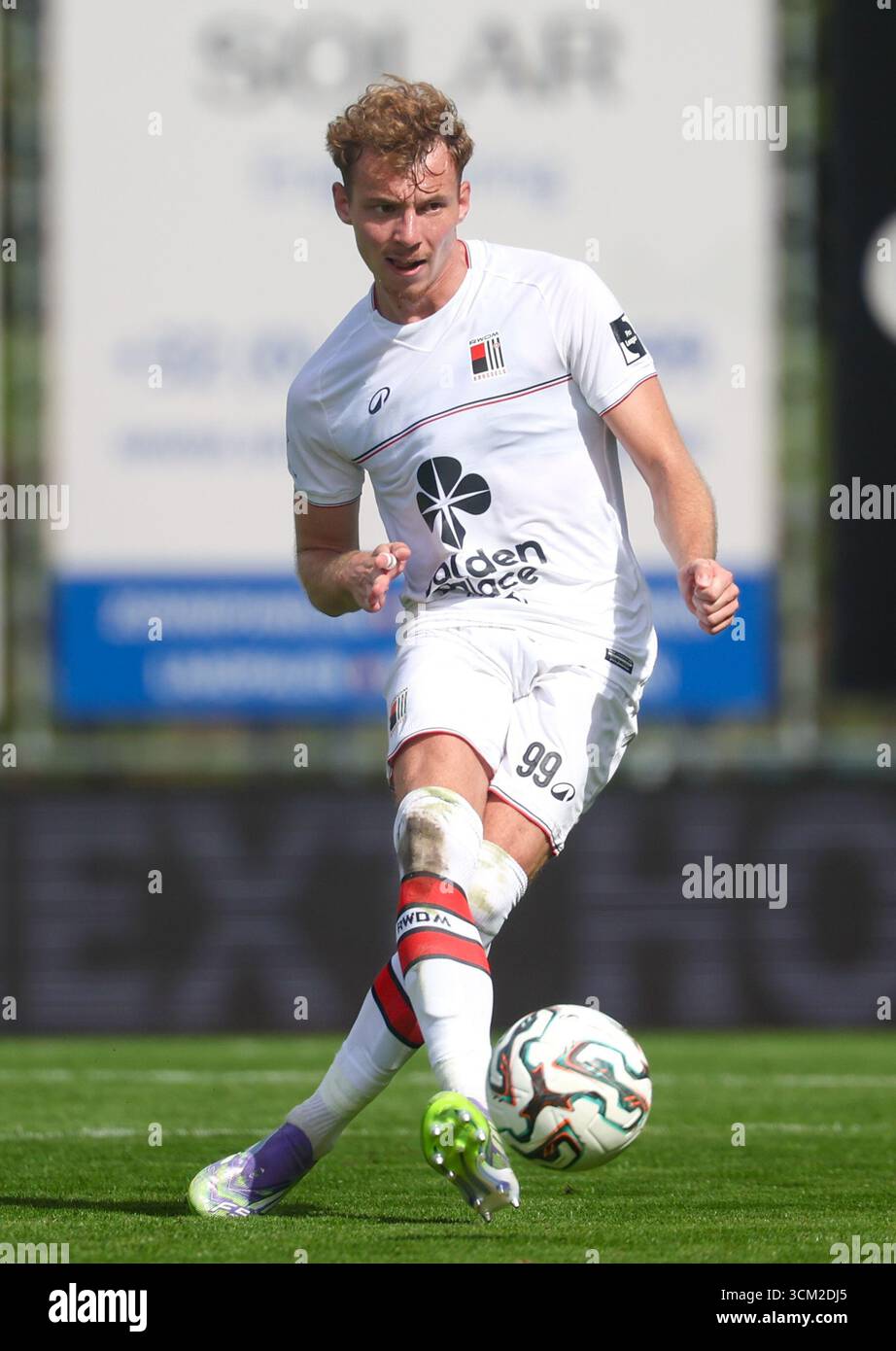 Rwdm's Tibo Persyn pictured in action during a soccer game between RWDM ...