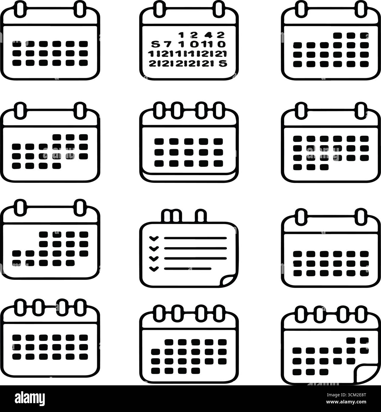 Monthly illustrations hi-res stock photography and images - Alamy