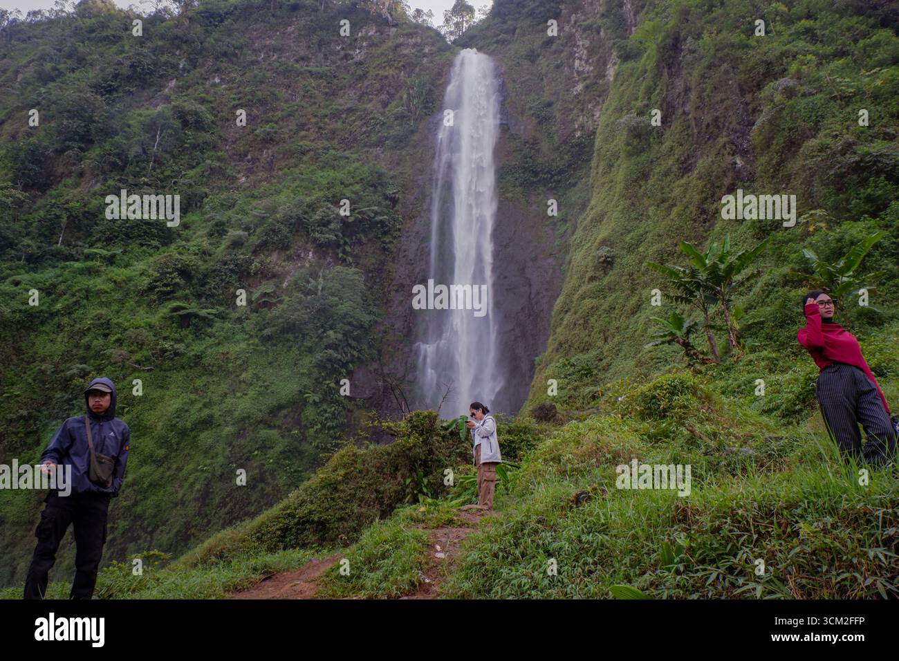 September 14, 2025, Cianjur, West Java, Indonesia: People take a photo ...