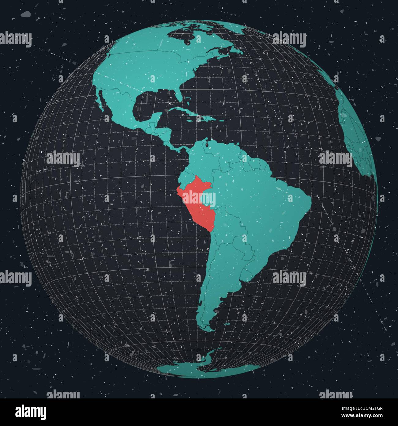 World map republic peru Stock Vector Images - Alamy