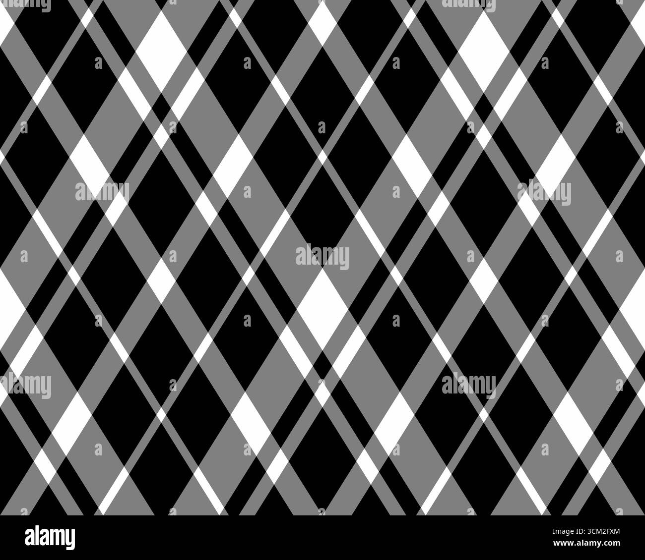 Seamless christmas argyle pattern Black and White Stock Photos & Images ...