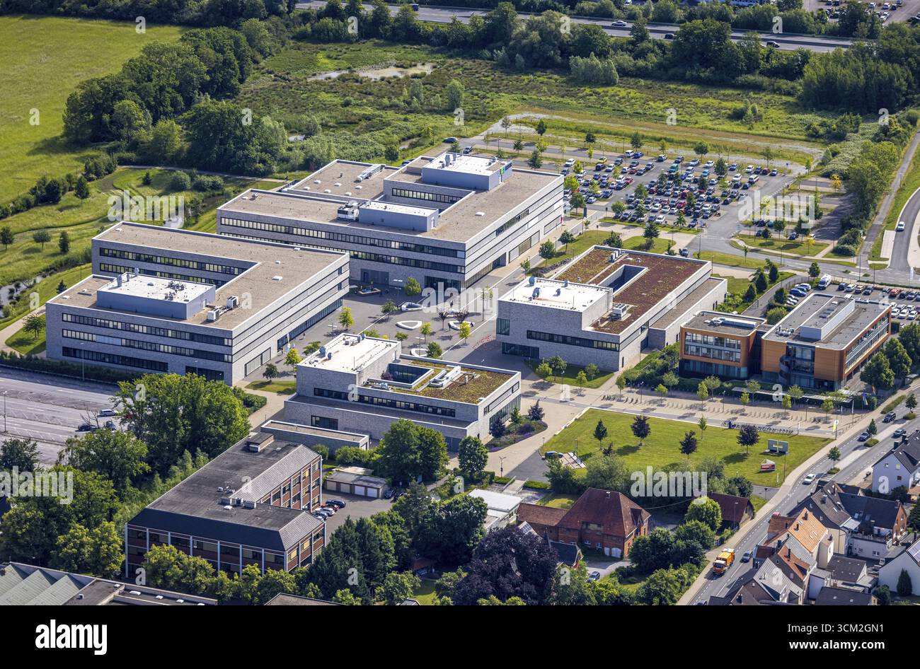 Aerial photo, Hamm-Lippstadt University of Applied Sciences, HSHL ...