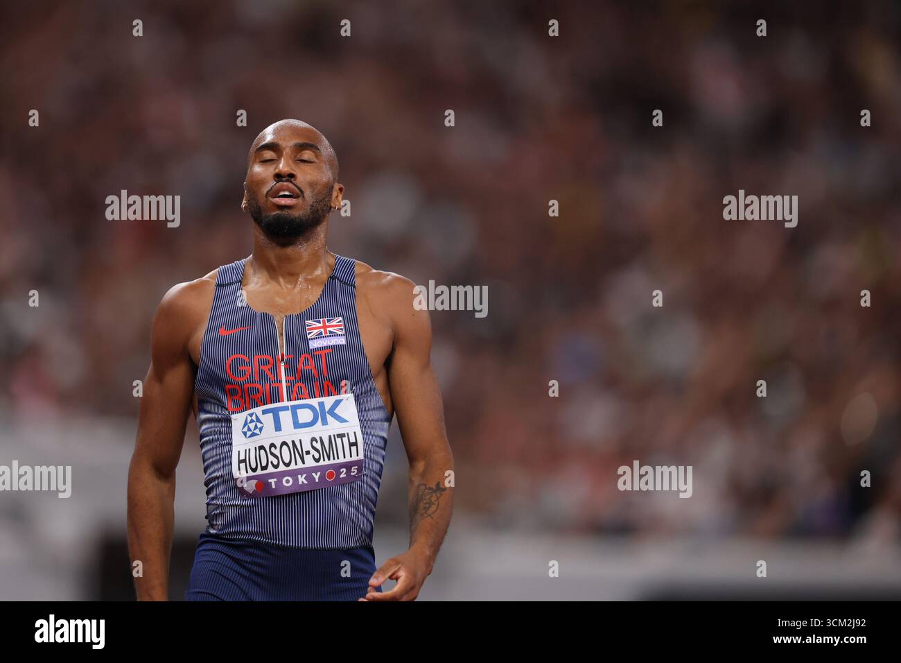 Matthew Hudson-Smith (GBR) coming 4th in his 400m heat during the World ...