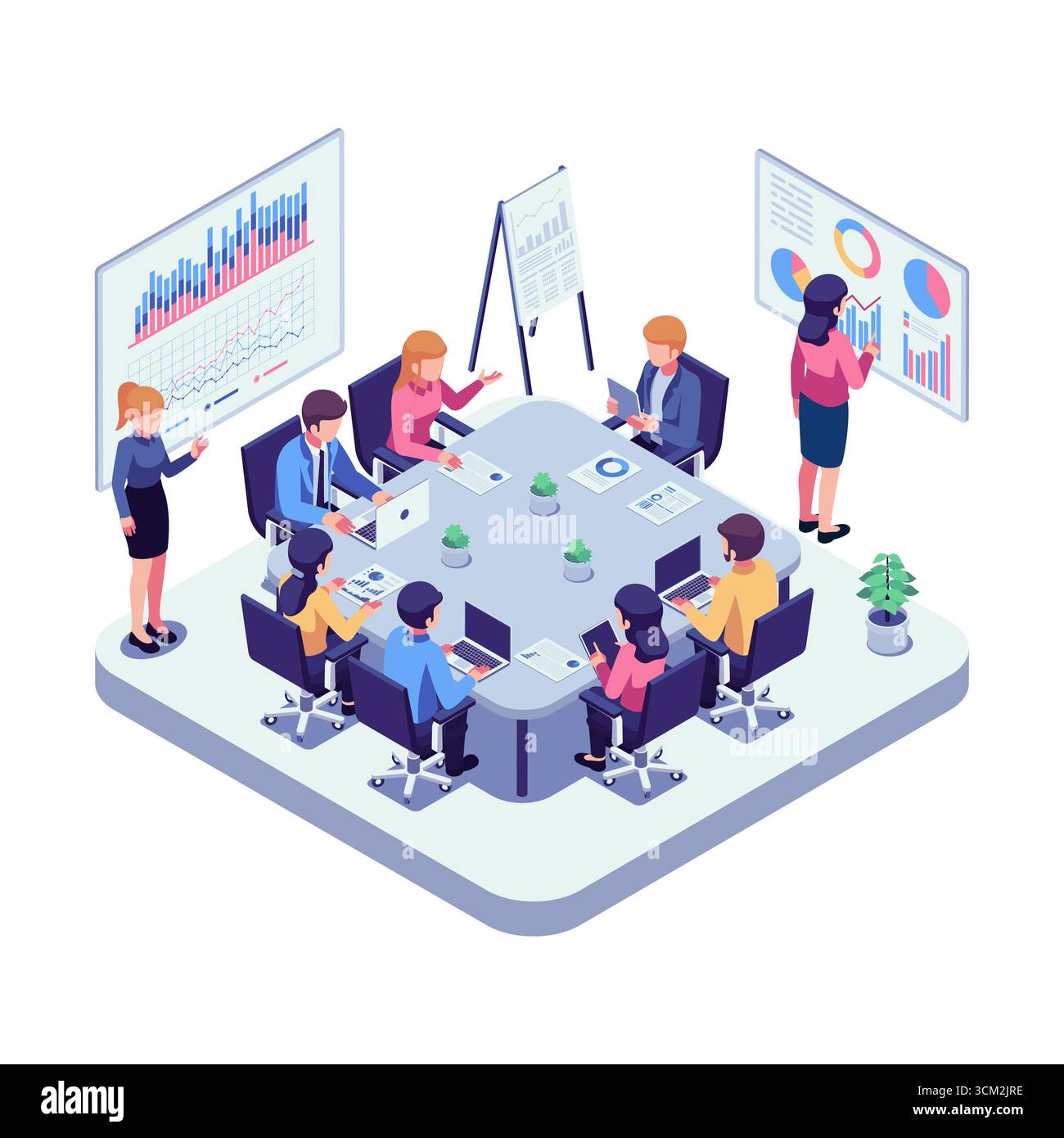 Data collaboration Stock Vector Images - Alamy