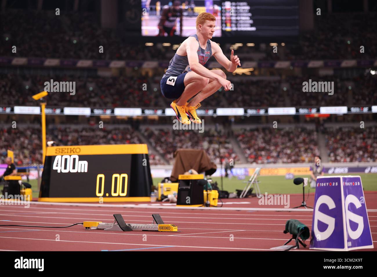 Charles Dobson (GBR) before his men's 400m heats during the World ...