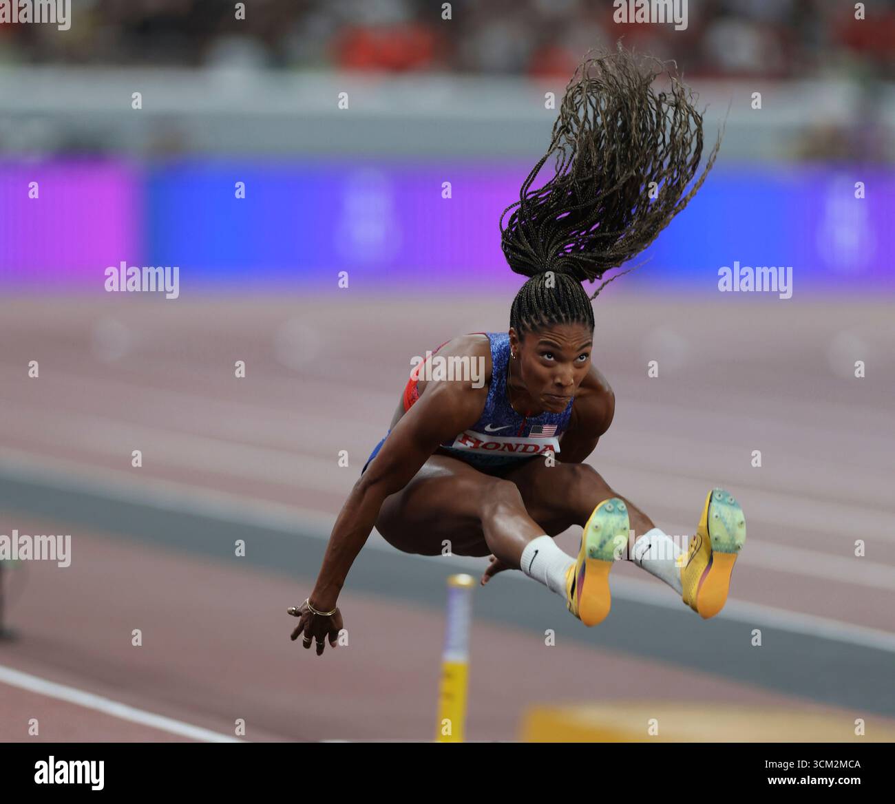 Tara DAVIS-WOODHALL of United States competes during Women's Long Jump ...