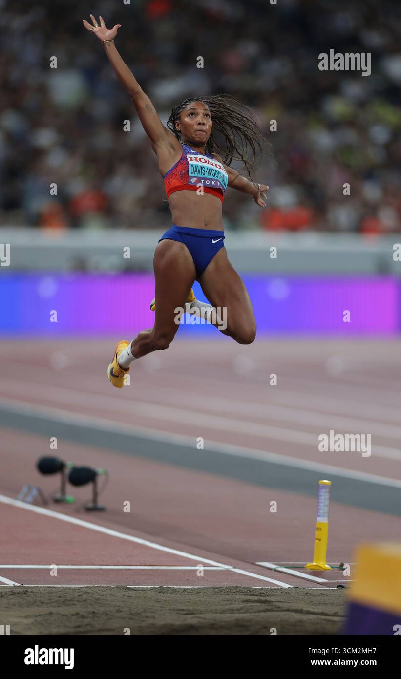 Tara DAVIS-WOODHALL of United States competes during Women's Long Jump ...