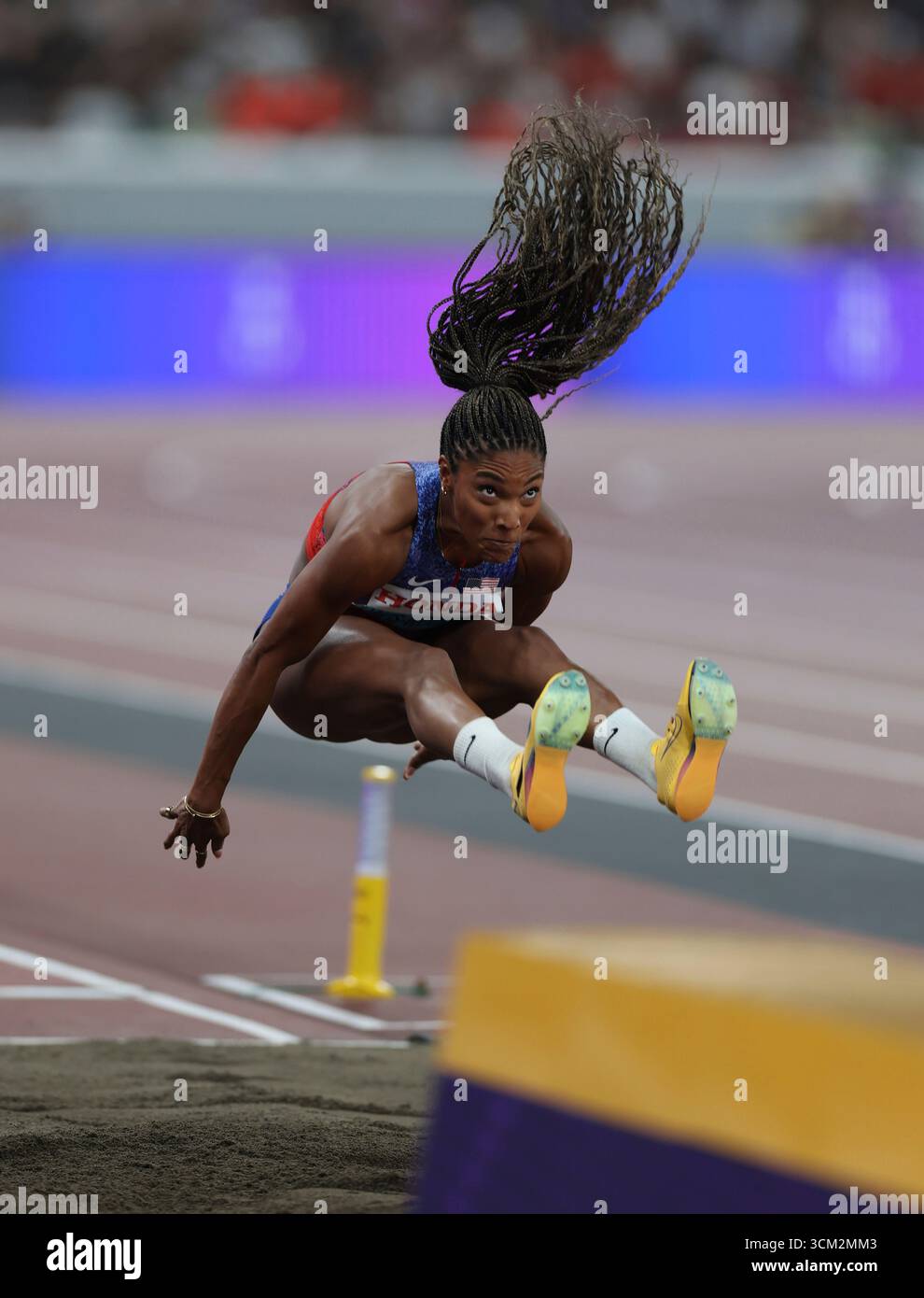 Tara DAVIS-WOODHALL of United States competes during Women's Long Jump ...