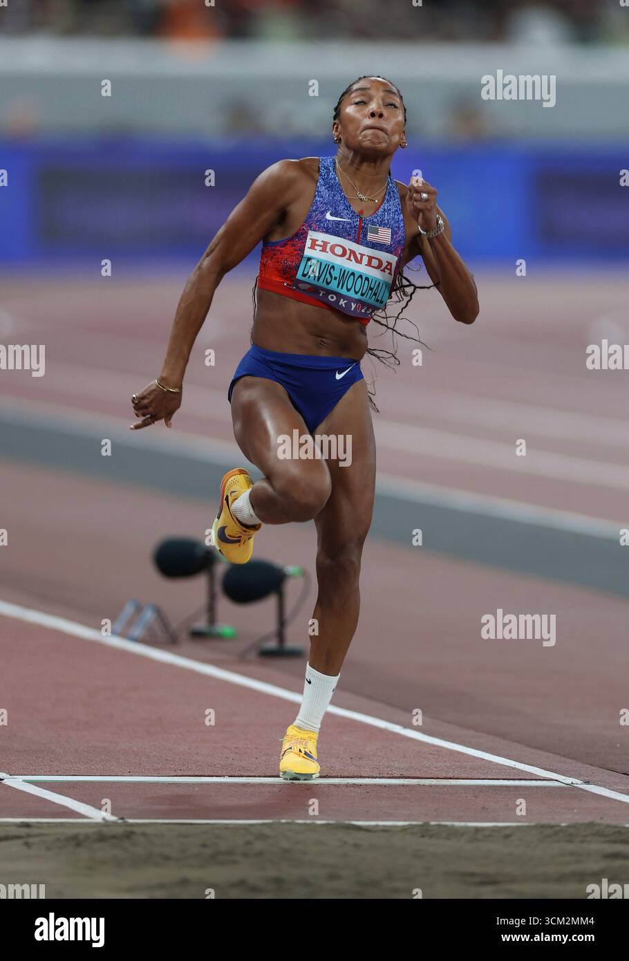 Tara DAVIS-WOODHALL of United States competes during Women's Long Jump ...