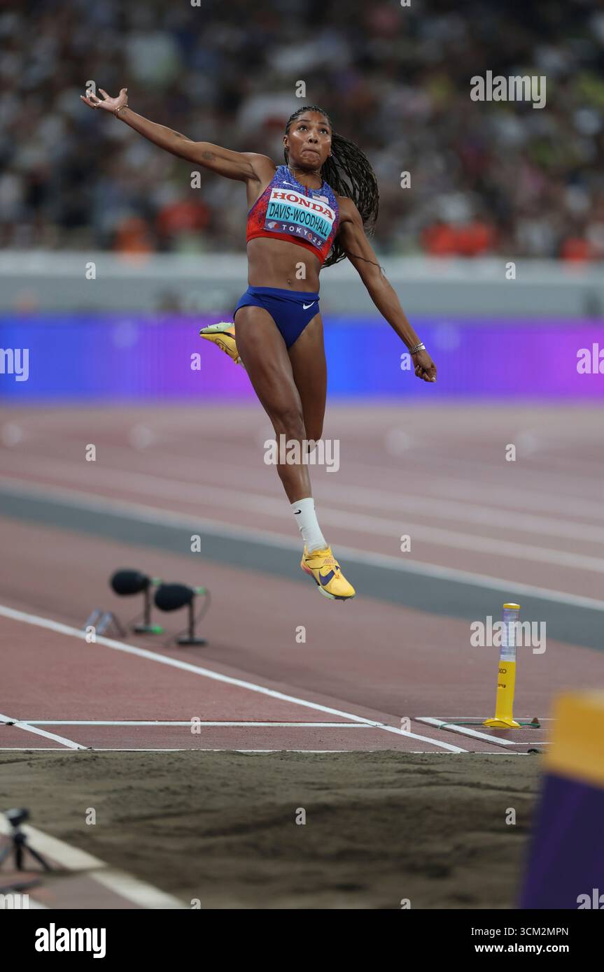 Tara DAVIS-WOODHALL of United States competes during Women's Long Jump ...