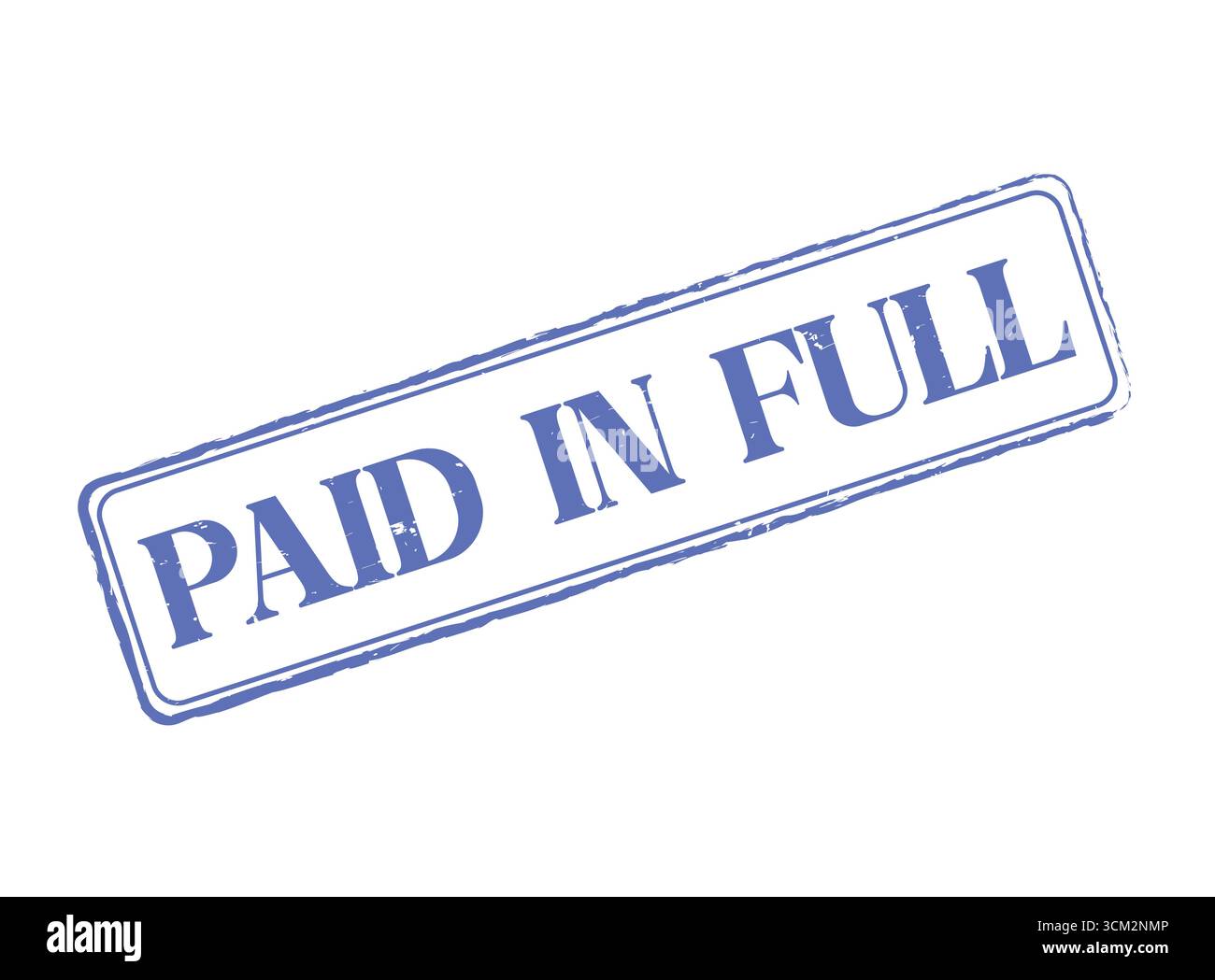 A Paid In Full Rubber Stamp Seal with an Outline and Text Stock Vector ...