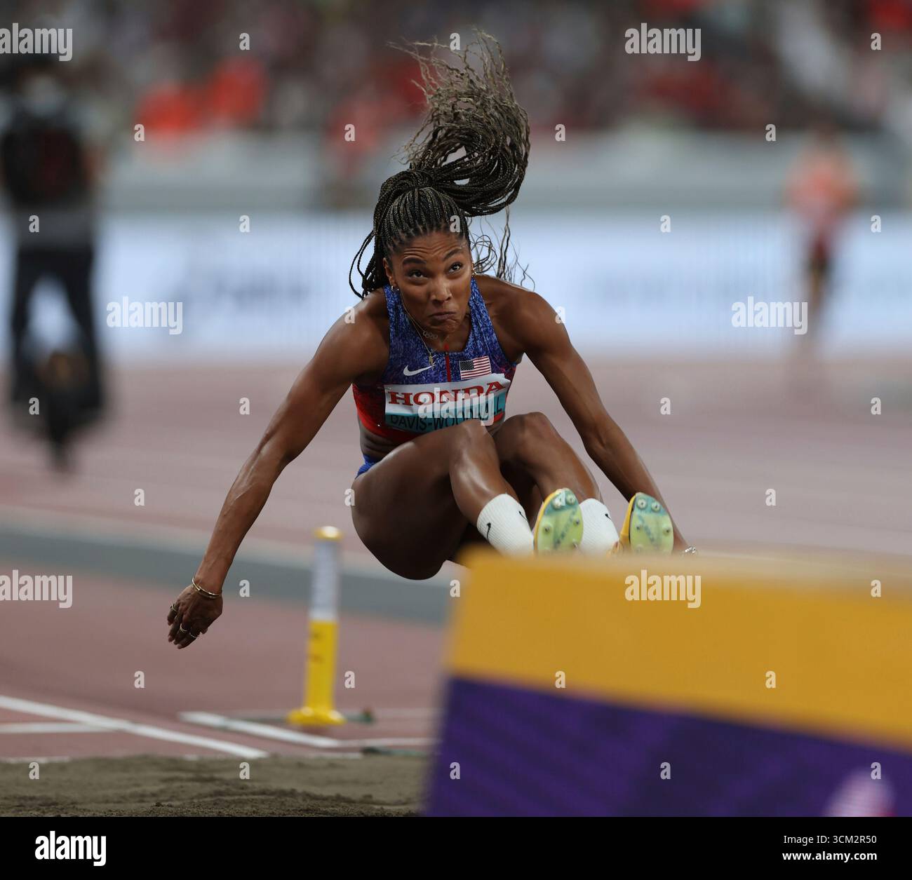 Tara DAVIS-WOODHALL of United States competes during Women's Long Jump ...