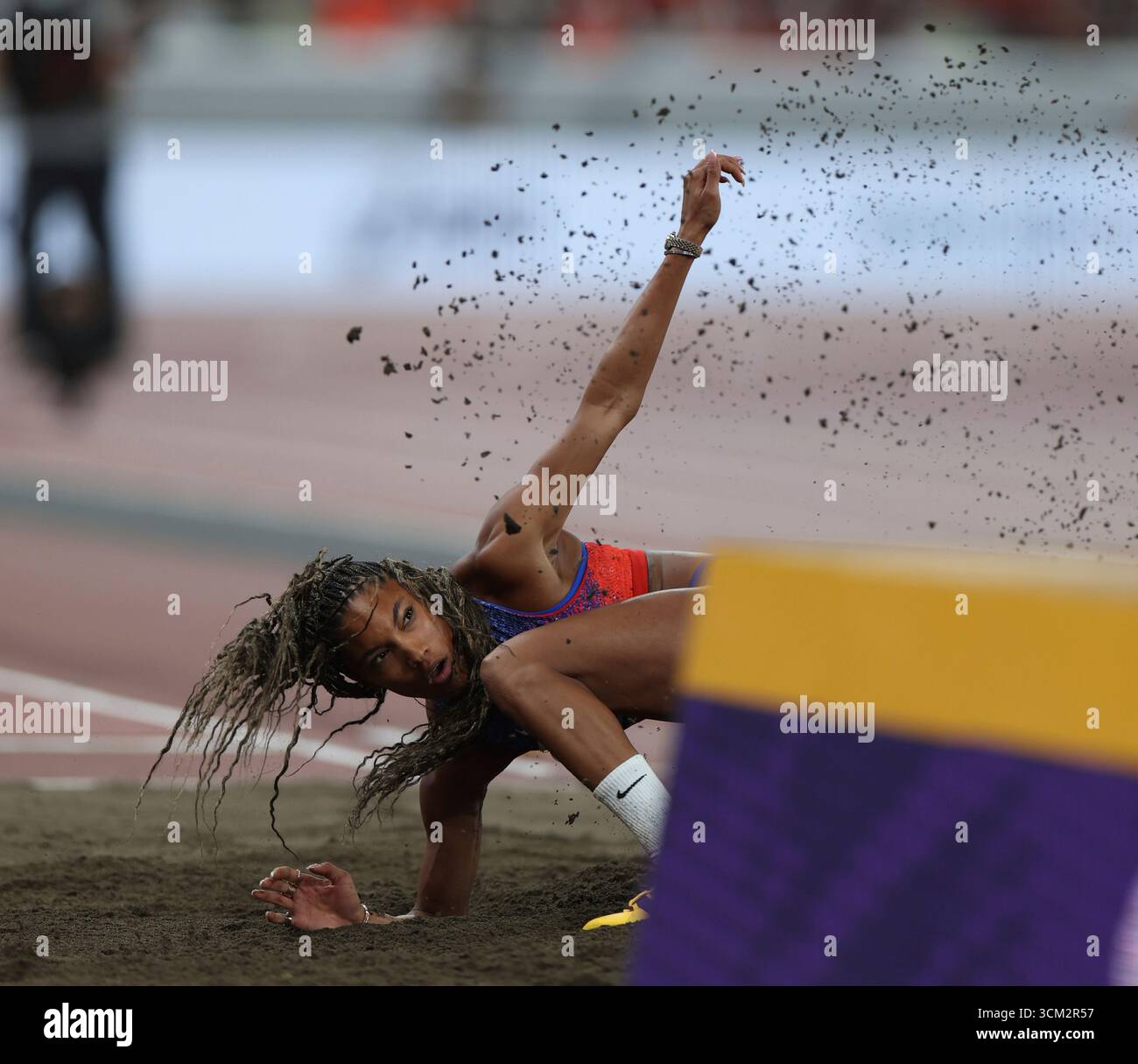 Tara DAVIS-WOODHALL of United States competes during Women's Long Jump ...