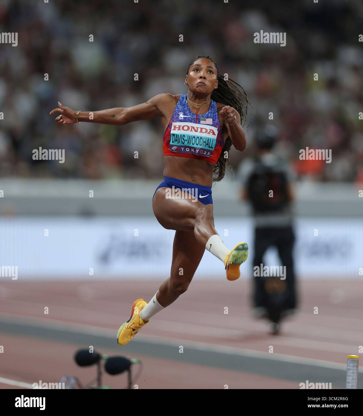 Tara DAVIS-WOODHALL of United States competes during Women's Long Jump ...