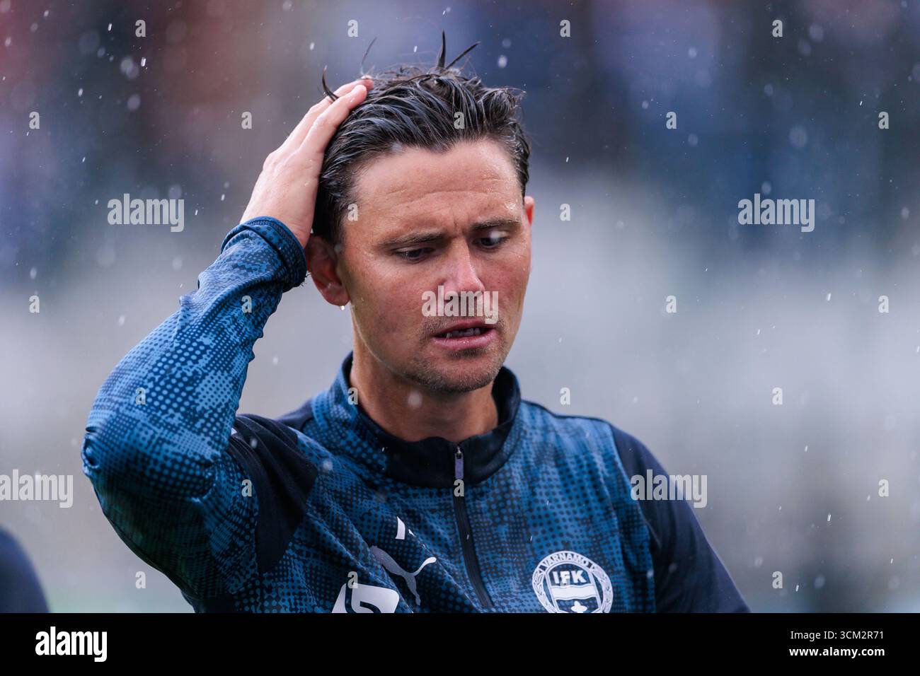 250914 Värnamos Marcus Antonsson inför fotbollsmatchen i Allsvenskan ...