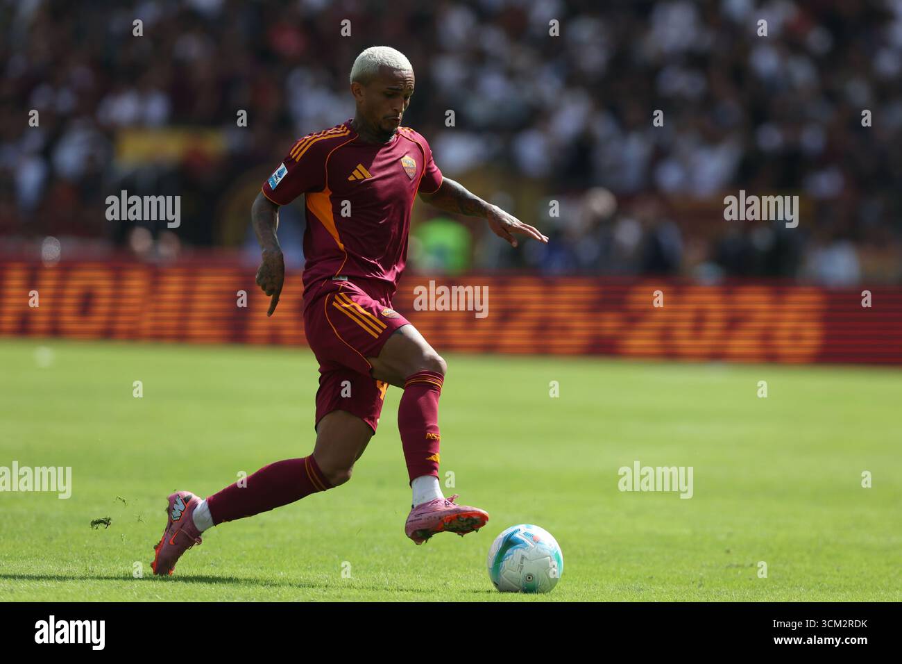 Rome, Italy - September 14, 2025: Wesley Franca of Roma seen in action ...