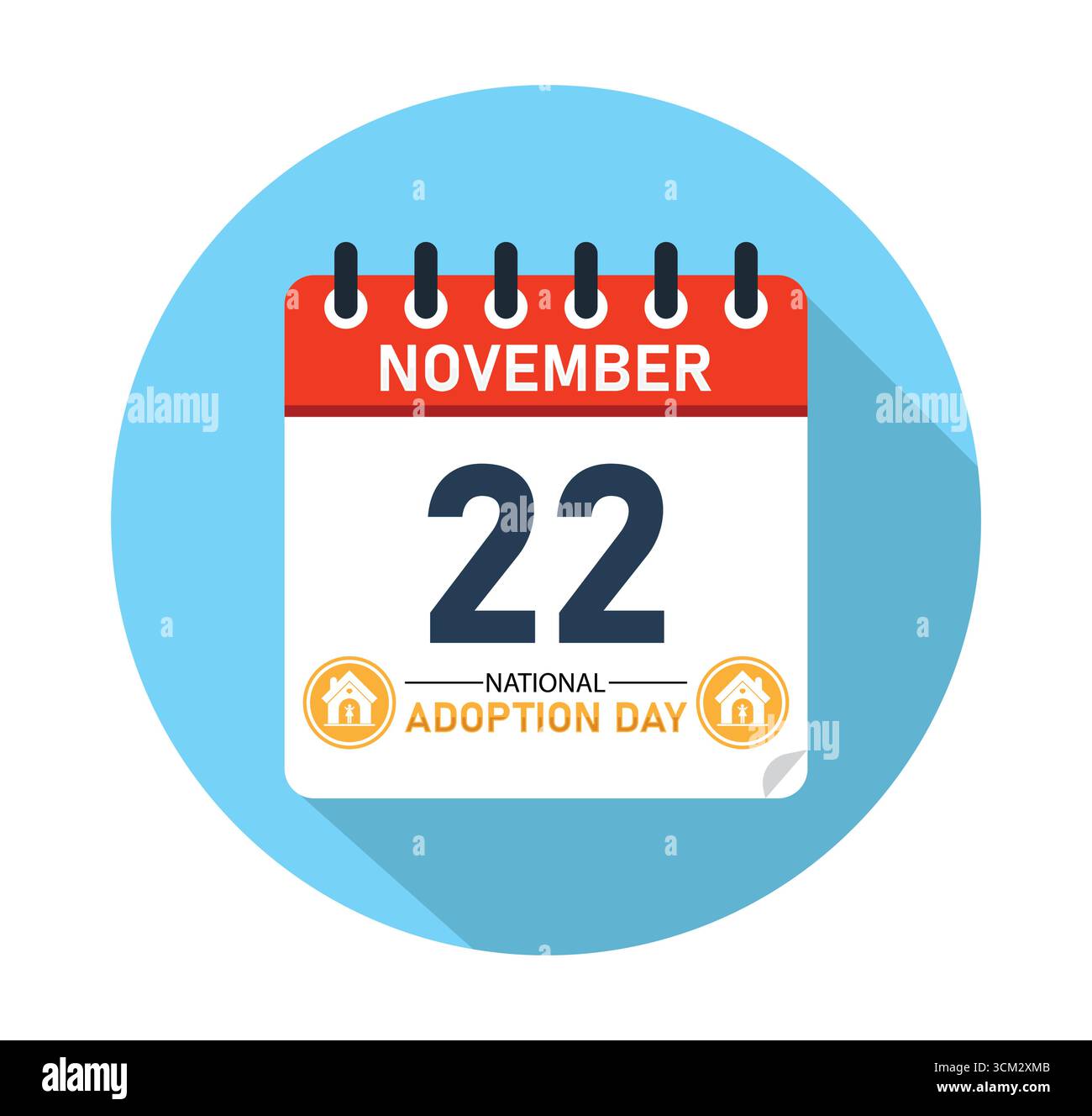 National Adoption Day November 22 Calendar Graphic Design. banner for ...