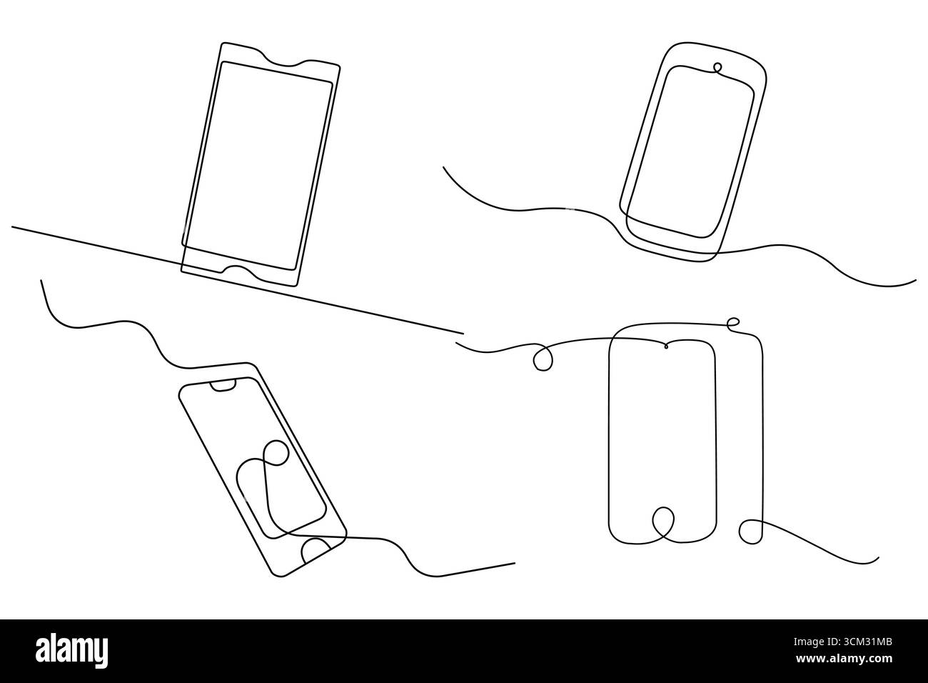 Mobile phone clean screen Stock Vector Images - Alamy