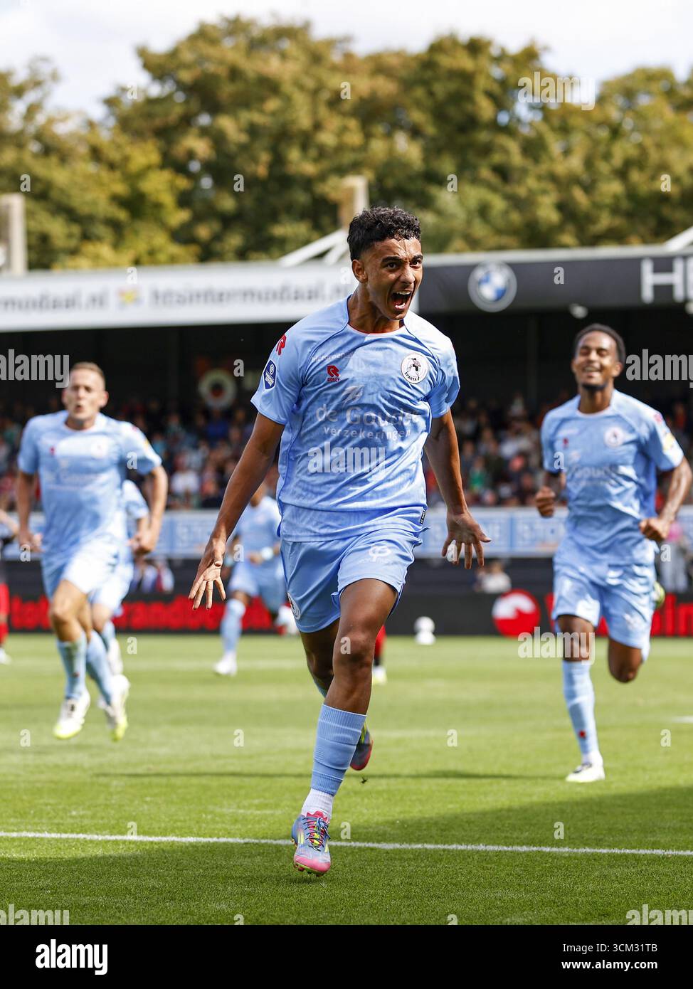 ROTTERDAM - Ayoub Oufkir of Sparta Rotterdam celebrates the 0-1 goal ...