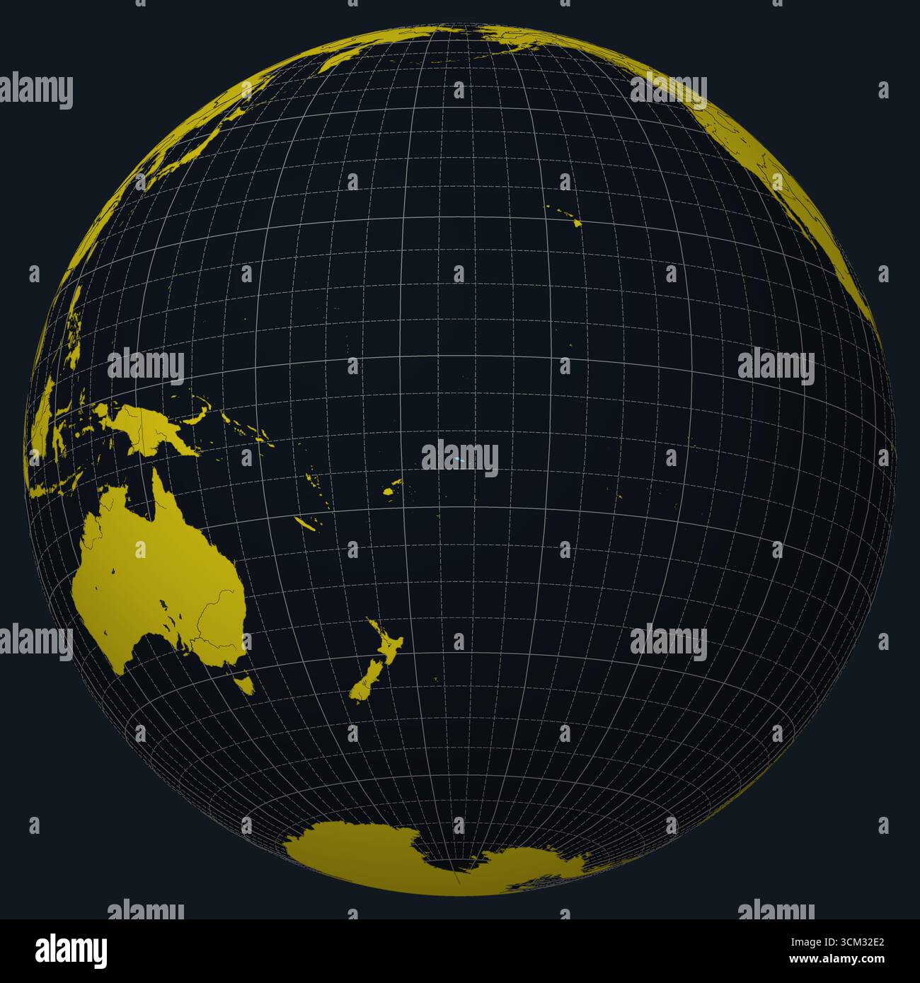 Independent State of Samoa on Globe. Country view on the world map in ...