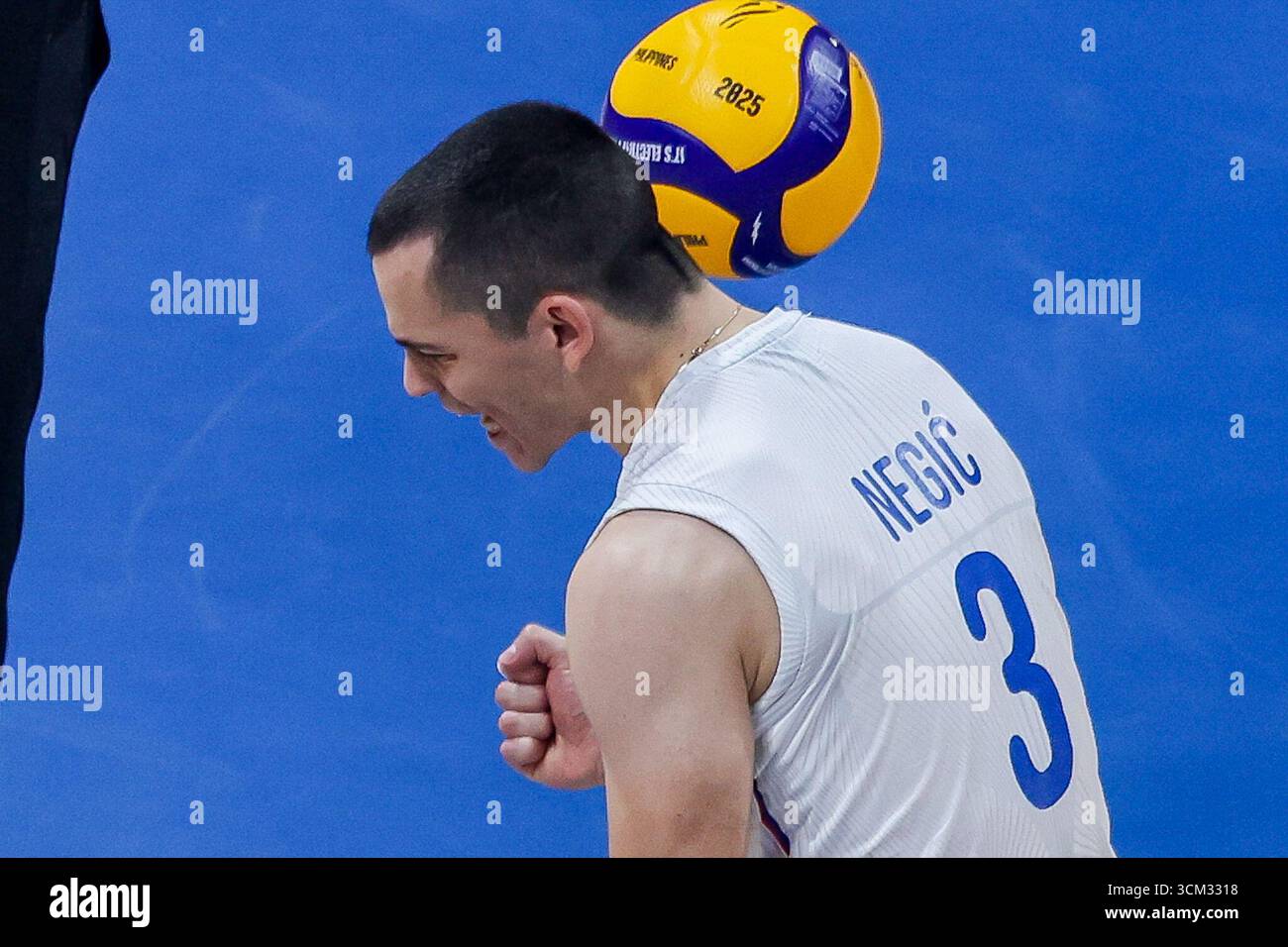 (250914) -- PASAY CITY, Sept. 14, 2025 (Xinhua) -- Stefan Negic of ...