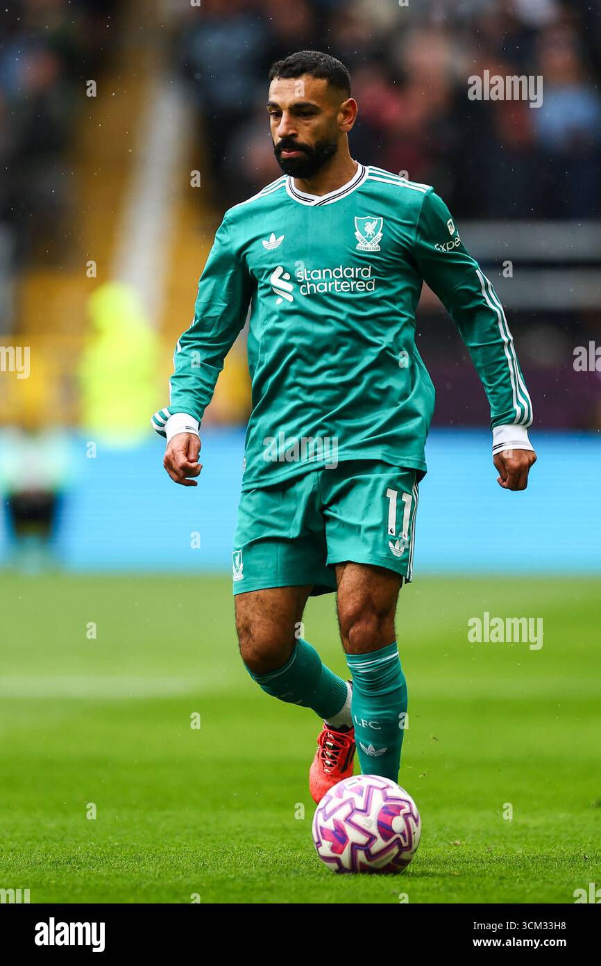 Burnley, England, 14th September 2025. Mohamed Salah of Liverpool goes ...