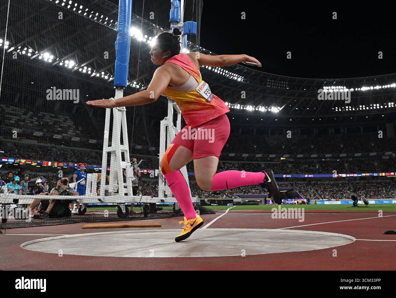 Tokyo, Japan. 14th Sep, 2025. Feng Bin of China competes during the ...